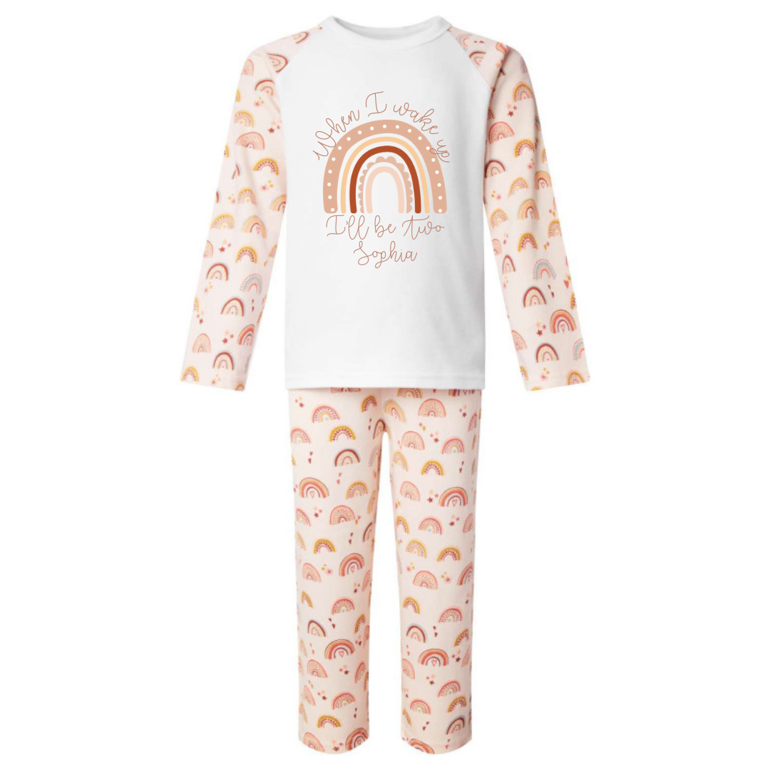 Personalised Rainbow Pyjamas – With Love From Joey-James