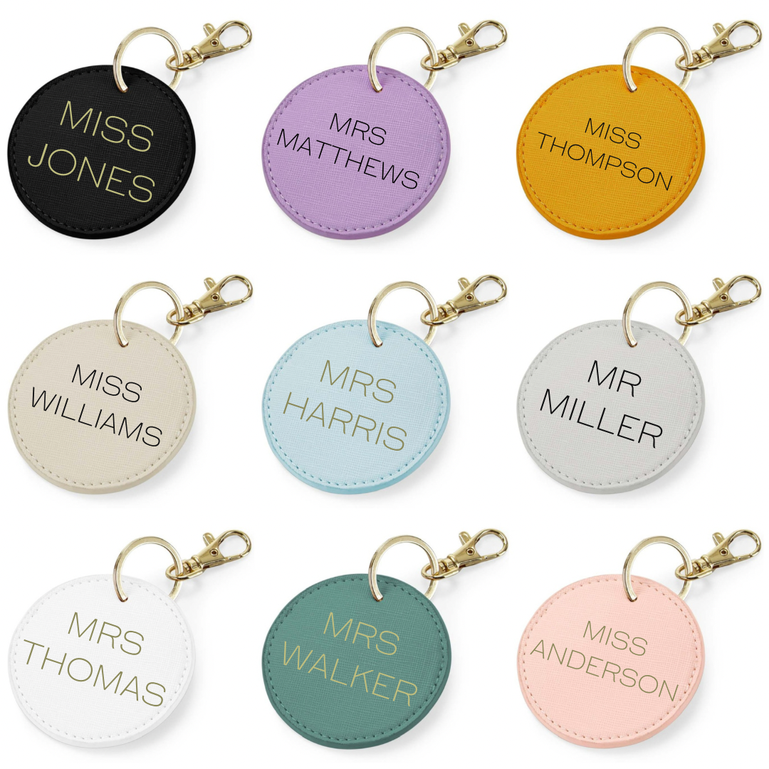 Personalised Teacher Key Ring – With Love From Joey-James